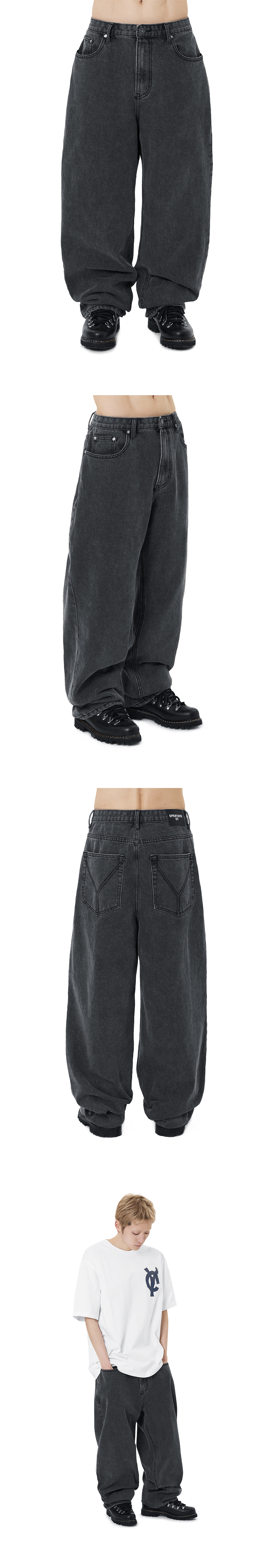 오와이 루즈 배기 팬츠 그레이 | OY | KREAM