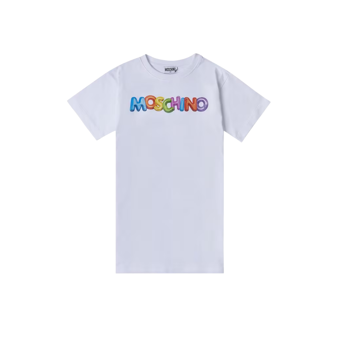 (키즈) 모스키노 인플레이터블 로고 원피스 화이트 | Moschino | KREAM
