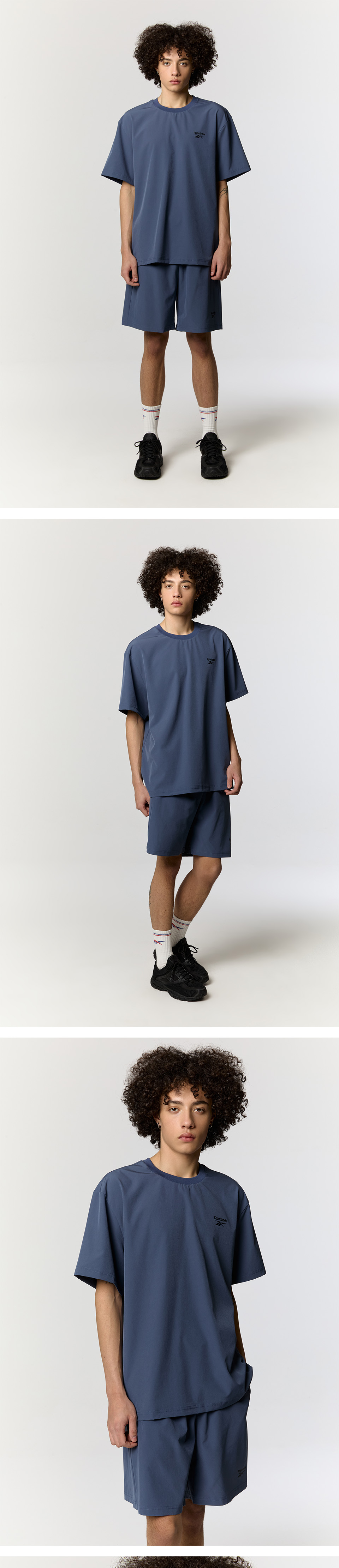 리복 리커버리 우븐 셋업 블루 | Reebok | KREAM