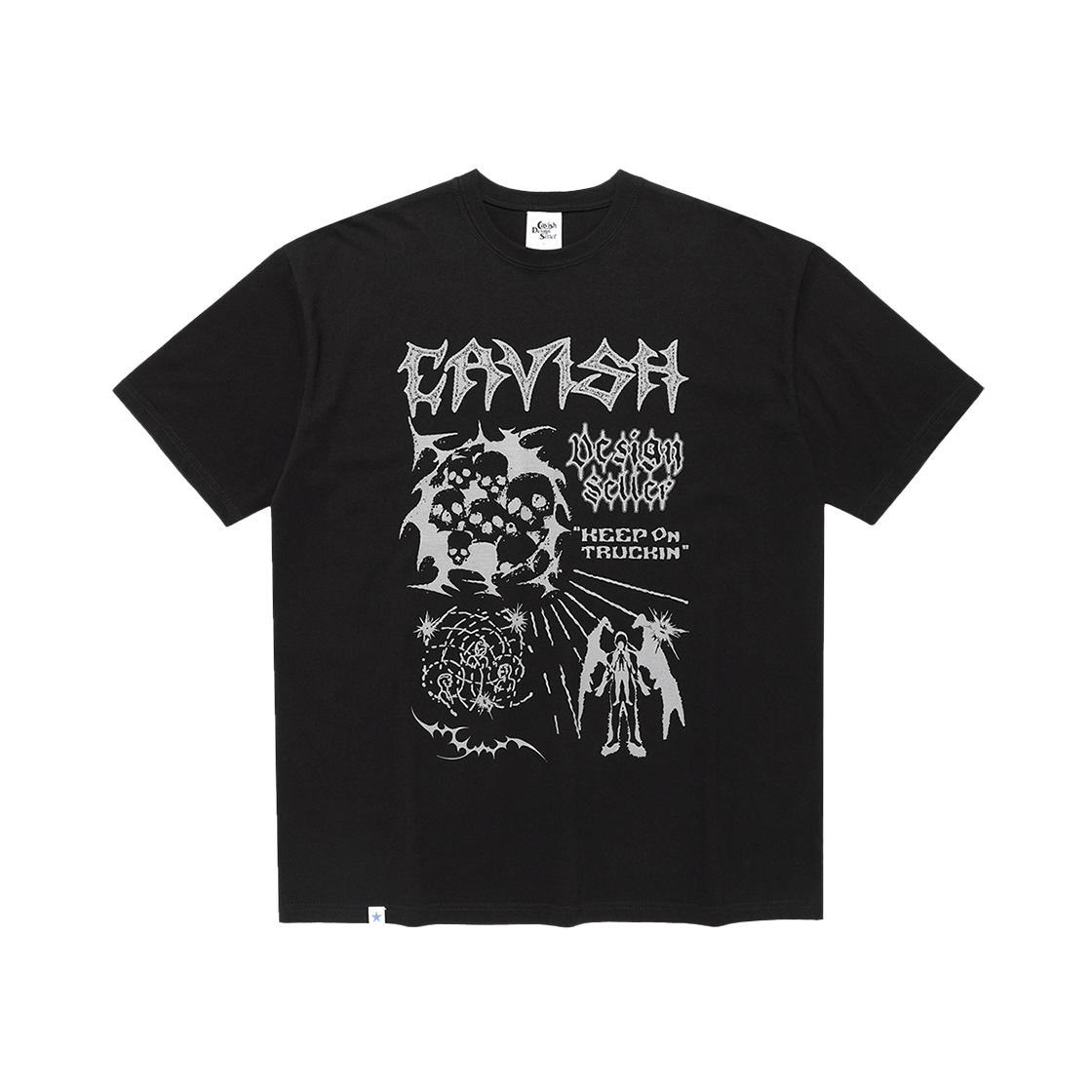 카비시 트러킨 숏슬리브 티셔츠 블랙 | CAVISH | KREAM