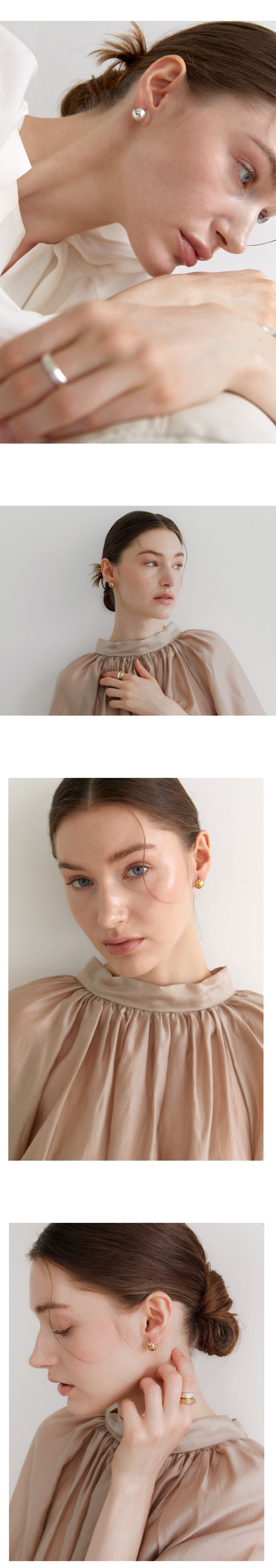 바이위켄드 12mm 볼 터치 이어링 실버 | BYWEEKEND | KREAM