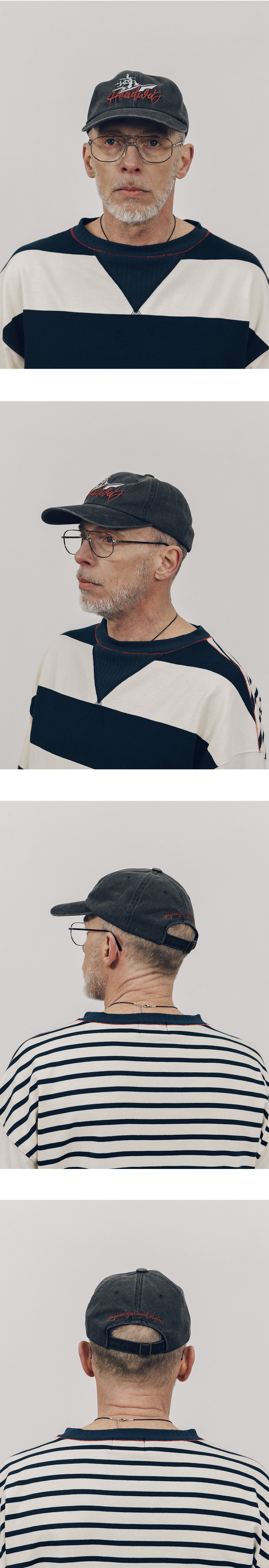 오가프 빈티지 보트 자수 볼캡 차콜 | OGARP | KREAM