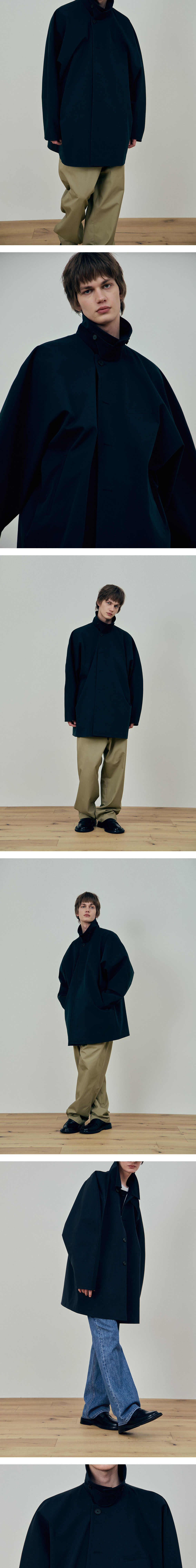 에스티유 돌먼 하프 코트 네이비 | STU | KREAM