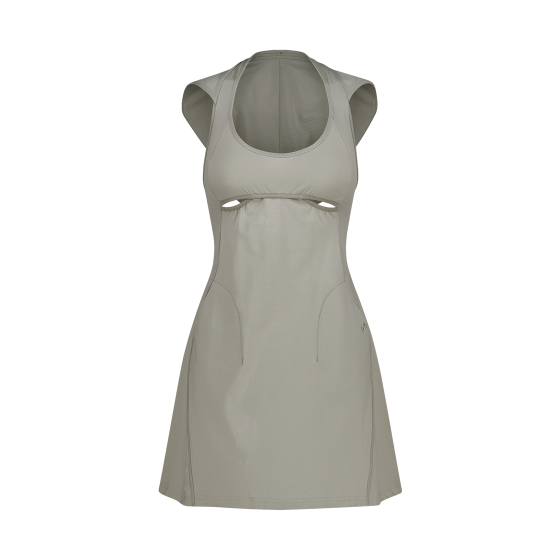 오호스 홀터 후디 에이프런 드레스 그레이 | OJOS | KREAM