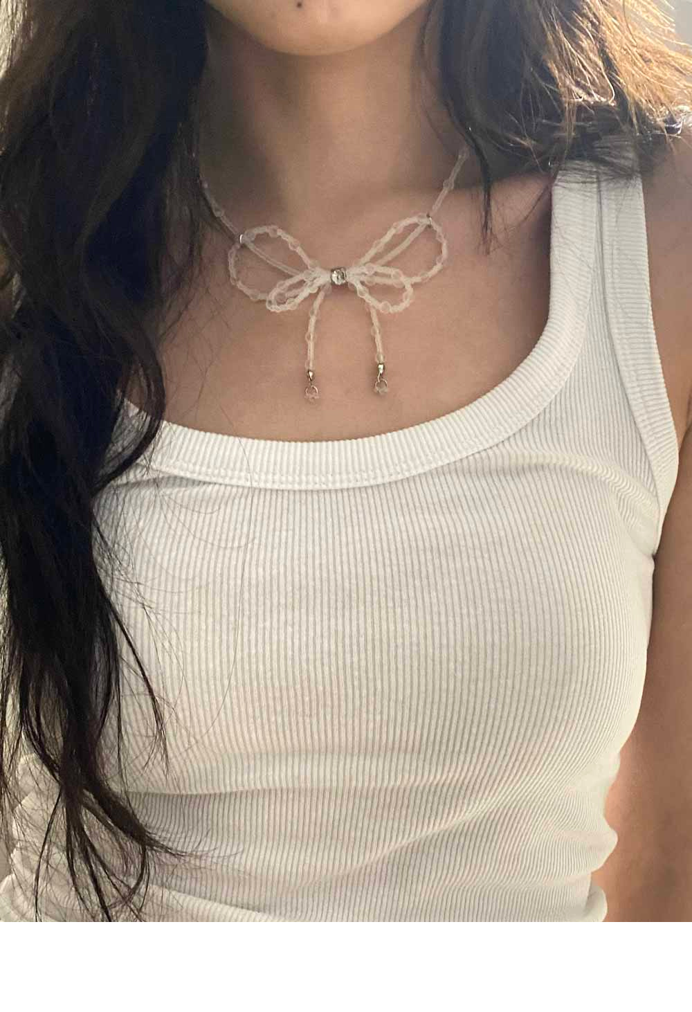산리 트위스티드 리본 네클리스 | SANLI | KREAM