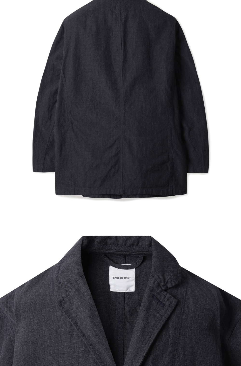 시리즈 울 린넨 커버올 자켓 차콜 | SERIES | KREAM
