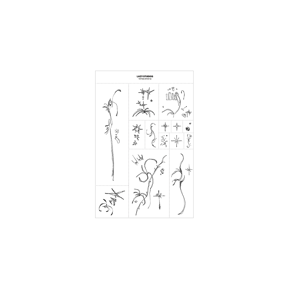 레이지스튜디오 육쌈 템포러리 타투 스티커 | LAZY STUDIOS | KREAM