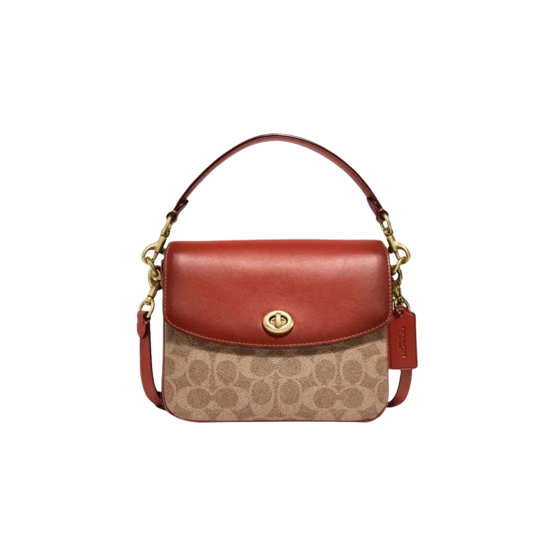 코치 캐시 크로스바디백 19 시그니쳐 캔버스 탄 러스트 | Coach | KREAM