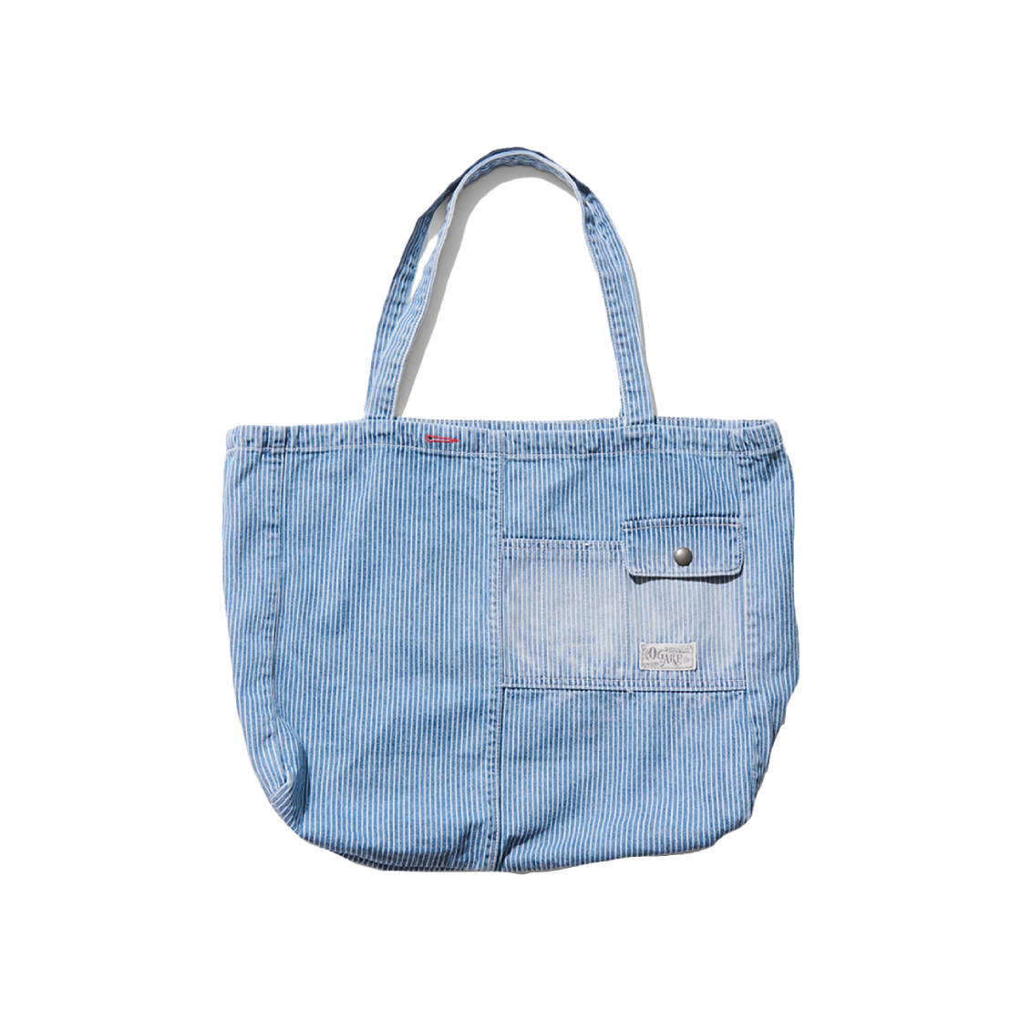 오가프 히코리 스트라이프 데님 에코백 라이트블루 | OGARP | KREAM