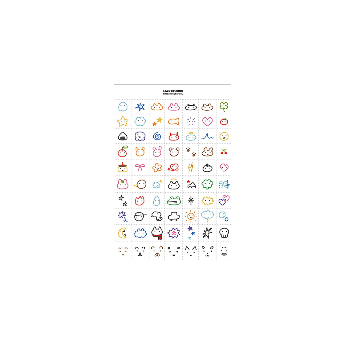 레이지스튜디오 뿌꾸 템포러리 타투 스티커 | LAZY STUDIOS | KREAM
