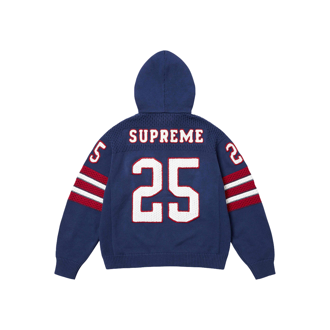 슈프림 스포츠 집업 후드 스웨터 네이비 - 25SS | KREAM
