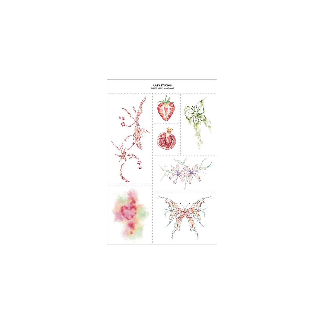레이지스튜디오 향몽 템포러리 타투 스티커 | LAZY STUDIOS | KREAM