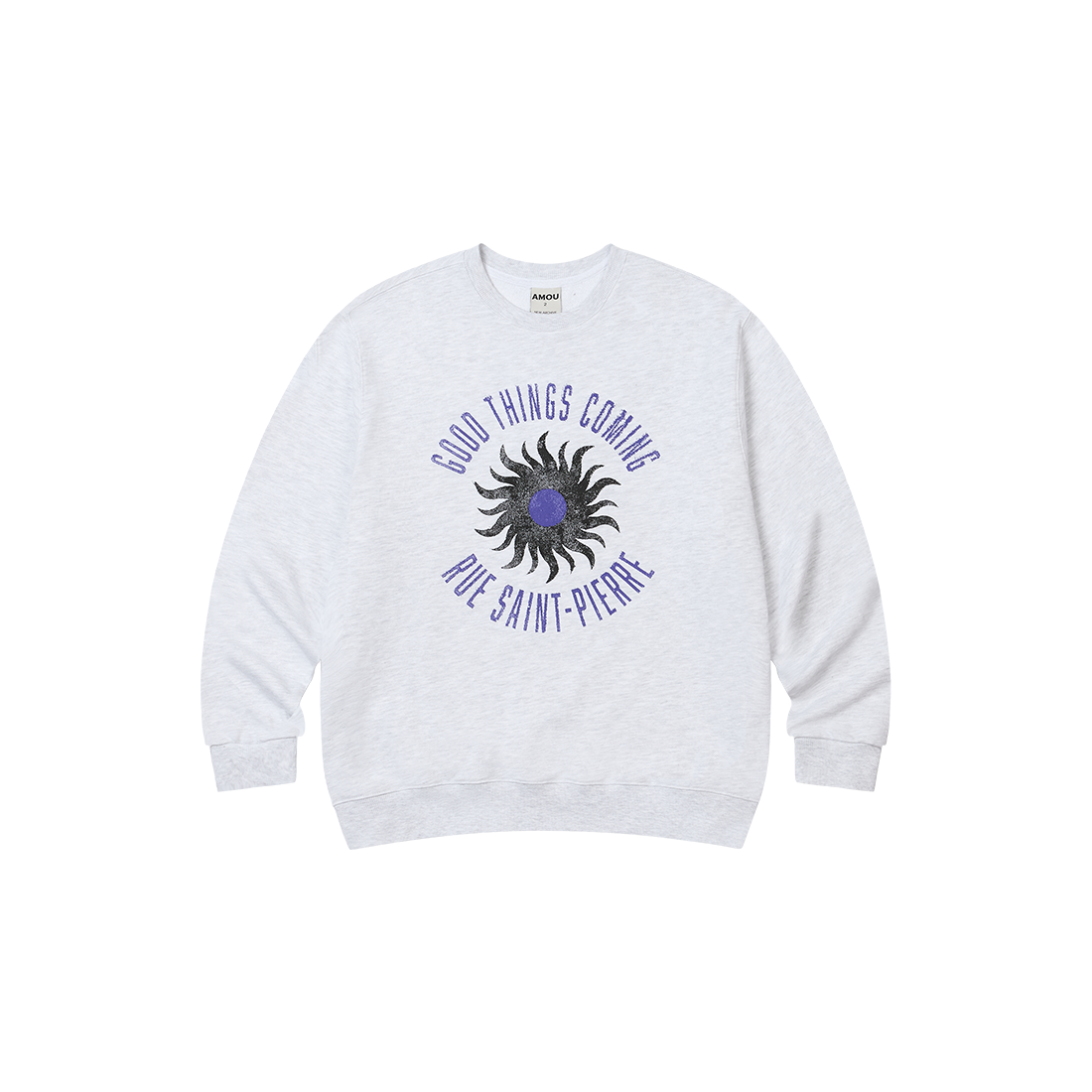 아모우 60's 빈티지 썬라이즈 스웻셔츠 백메란지 | AMOU | KREAM