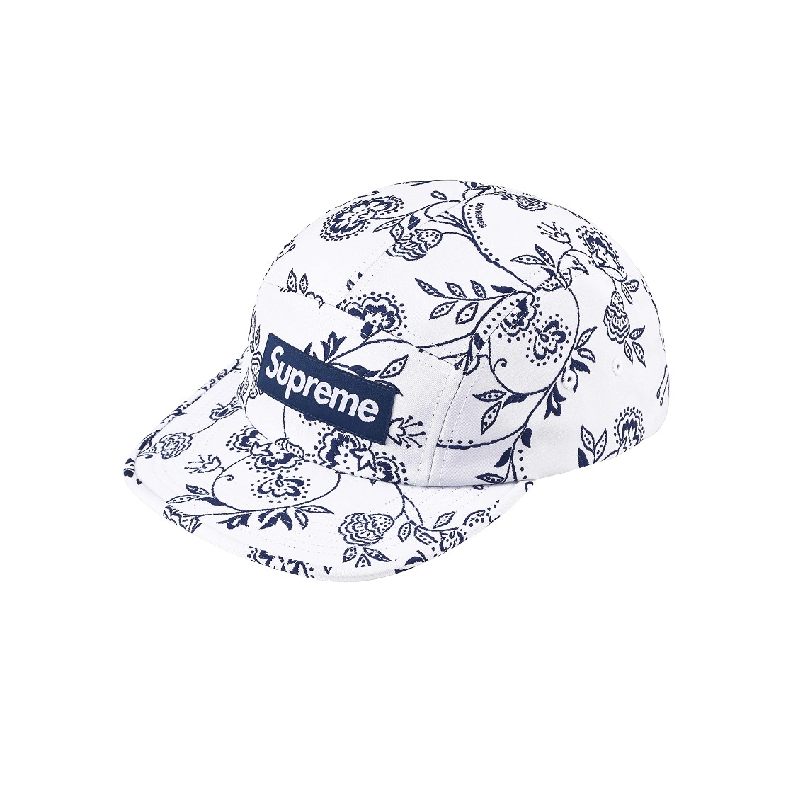 슈프림 플로럴 자카드 캠프캡 화이트 - 25SS | Supreme | KREAM