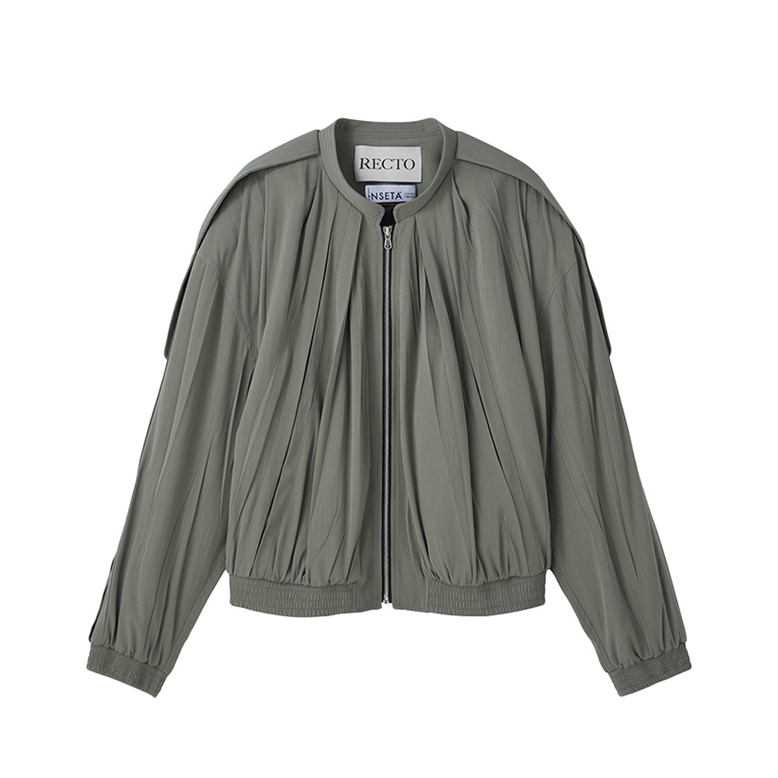 렉토 80S 턱 디테일 디스코 점퍼 다크 카키 | Recto | KREAM