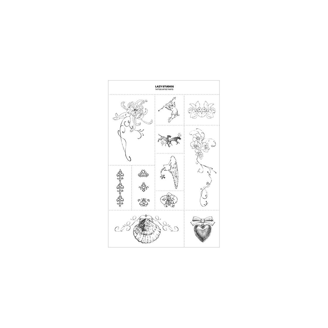 레이지스튜디오 파츠 템포러리 타투 스티커 | LAZY STUDIOS | KREAM