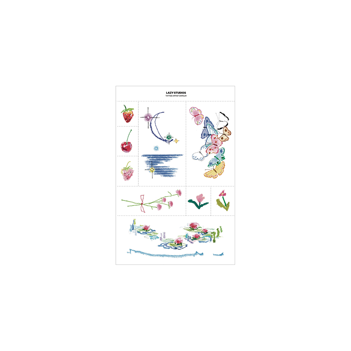 레이지스튜디오 다름 템포러리 타투 스티커 | LAZY STUDIOS | KREAM