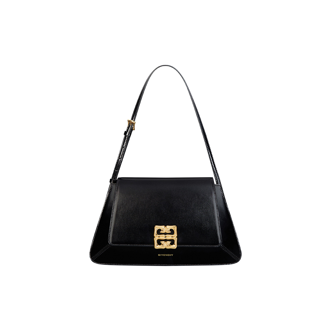 지방시 4G 리퀴드 레더 숄더백 블랙 | Givenchy | KREAM