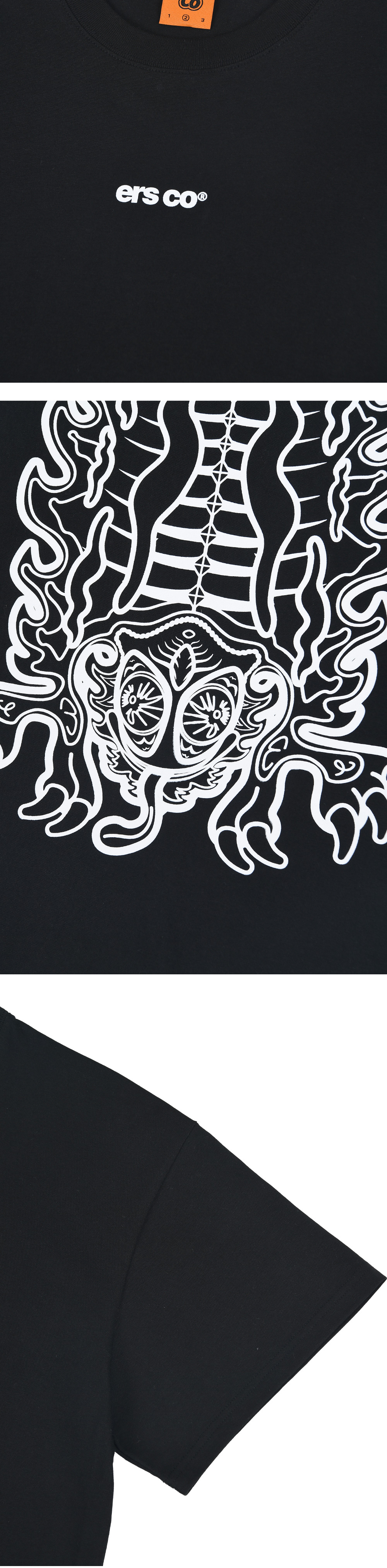 이알에스코 카멜레온 필링 티셔츠 블랙 | ersco | KREAM