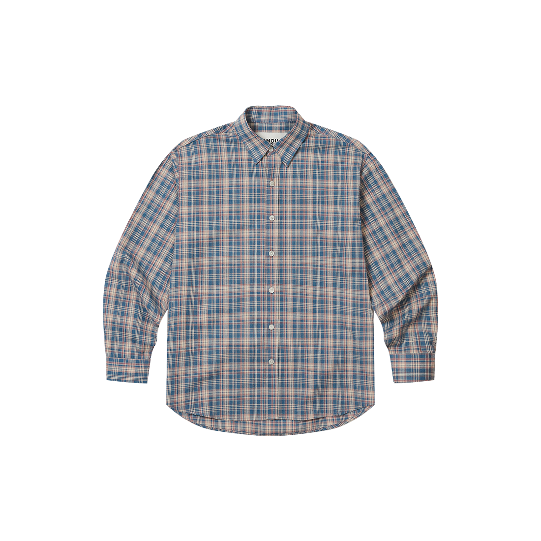 아모우 60's 빈티지 체크 셔츠 블루 | AMOU | KREAM