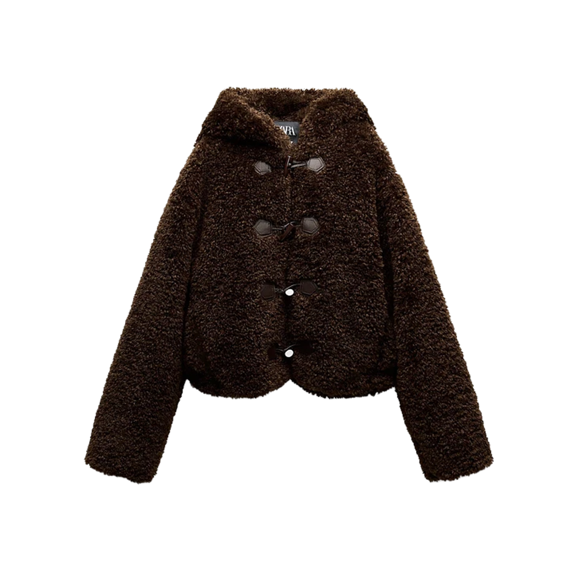 (W) 자라 폭스 퍼 자켓 다크 브라운 | Zara | KREAM