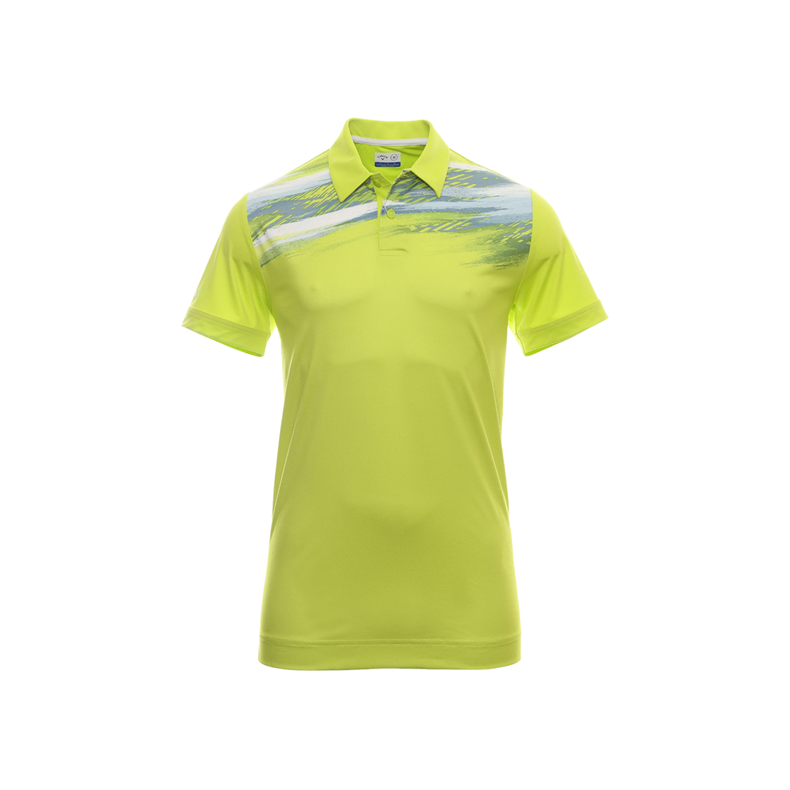 캘러웨이 X 시리즈 액티브 텍스쳐드 프린트 폴로 셔츠 라임 펀치 | Callaway | KREAM