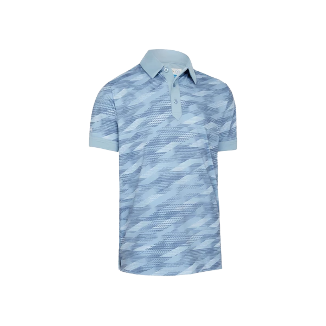 캘러웨이 X 시리즈 올 오버 액티브 텍스쳐드 프린트 폴로 셔츠 페이디드 데님 | Callaway | KREAM