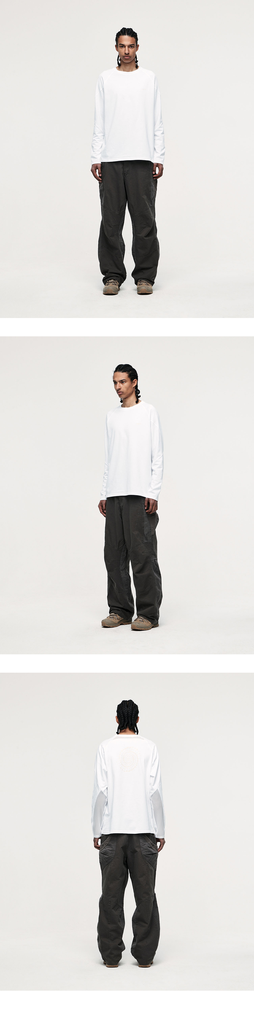 이그노타 코어:11 스파이럴 롱 슬리브 티셔츠 화이트 | Ignota | KREAM