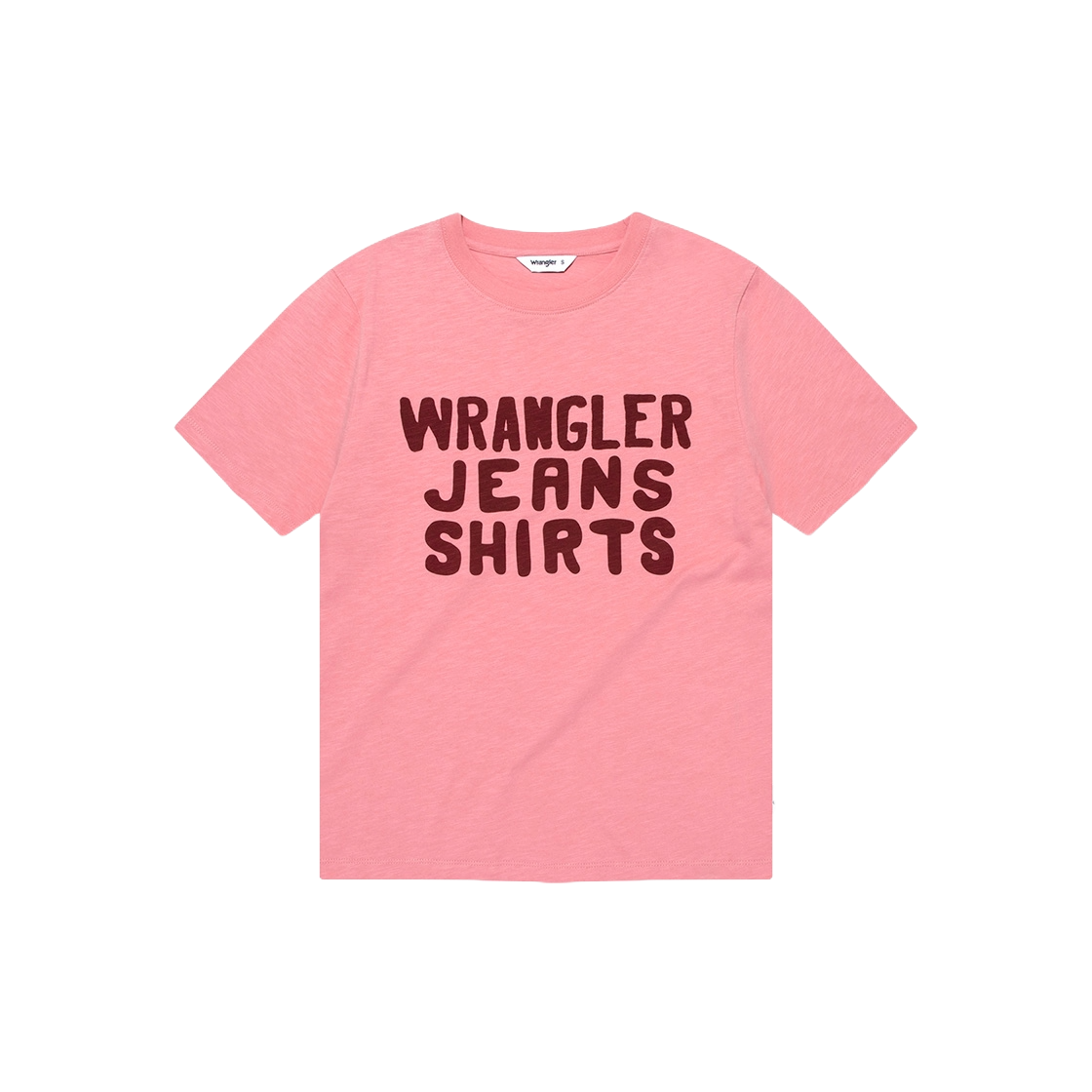 랭글러 (W) 레터링 백 스타 티셔츠 핑크 | WRANGLER | KREAM