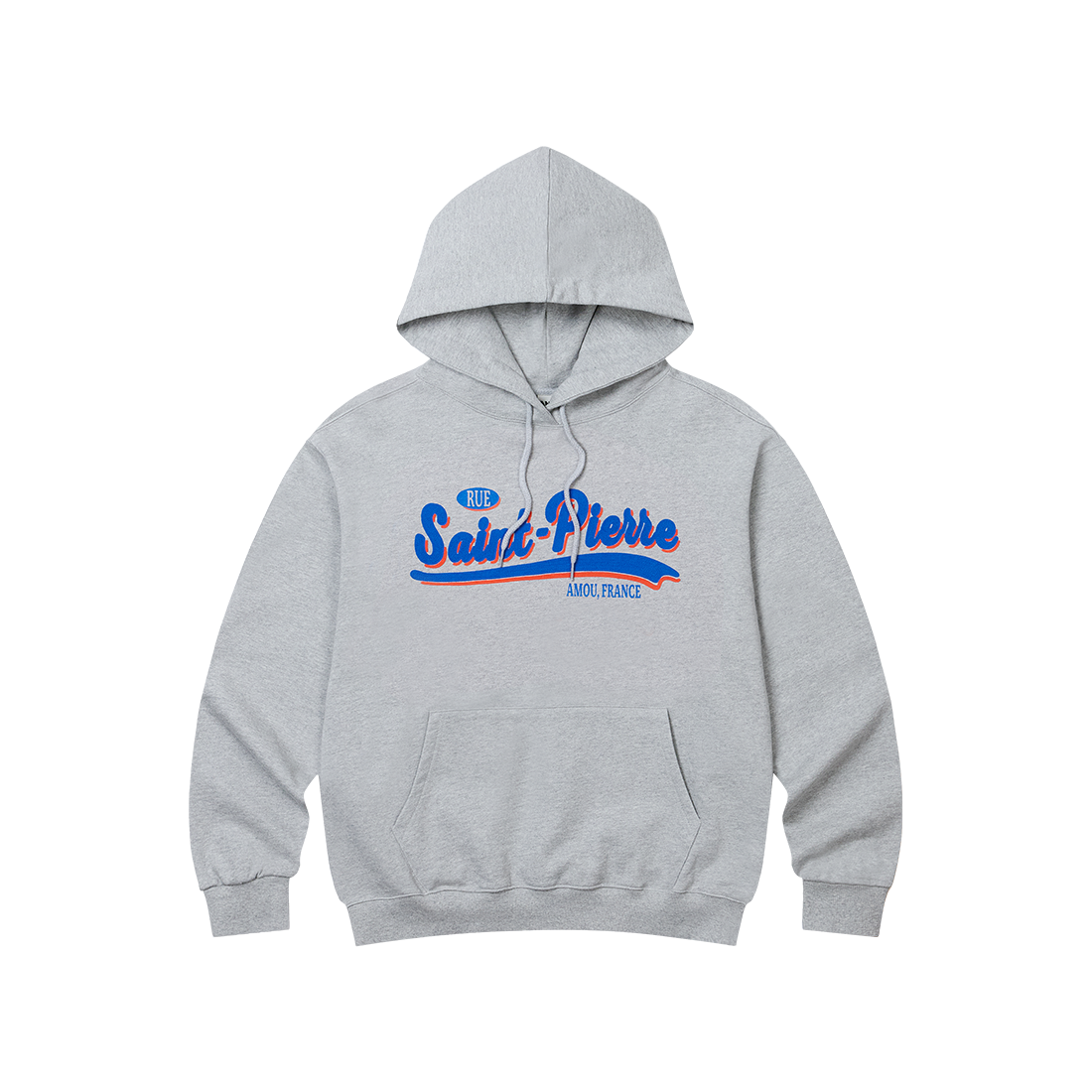 아모우 웨이브 로고 후드 그레이 | AMOU | KREAM