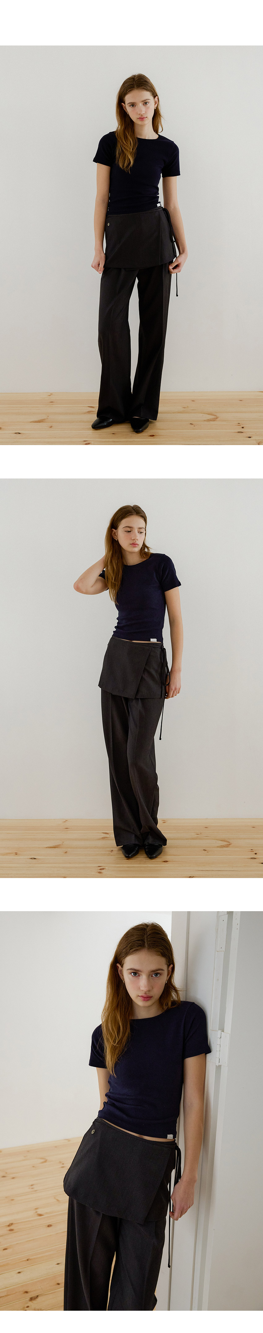 레터프롬문 레터즈 올웨이즈 티셔츠 네이비 | LETTER FROM MOON | KREAM