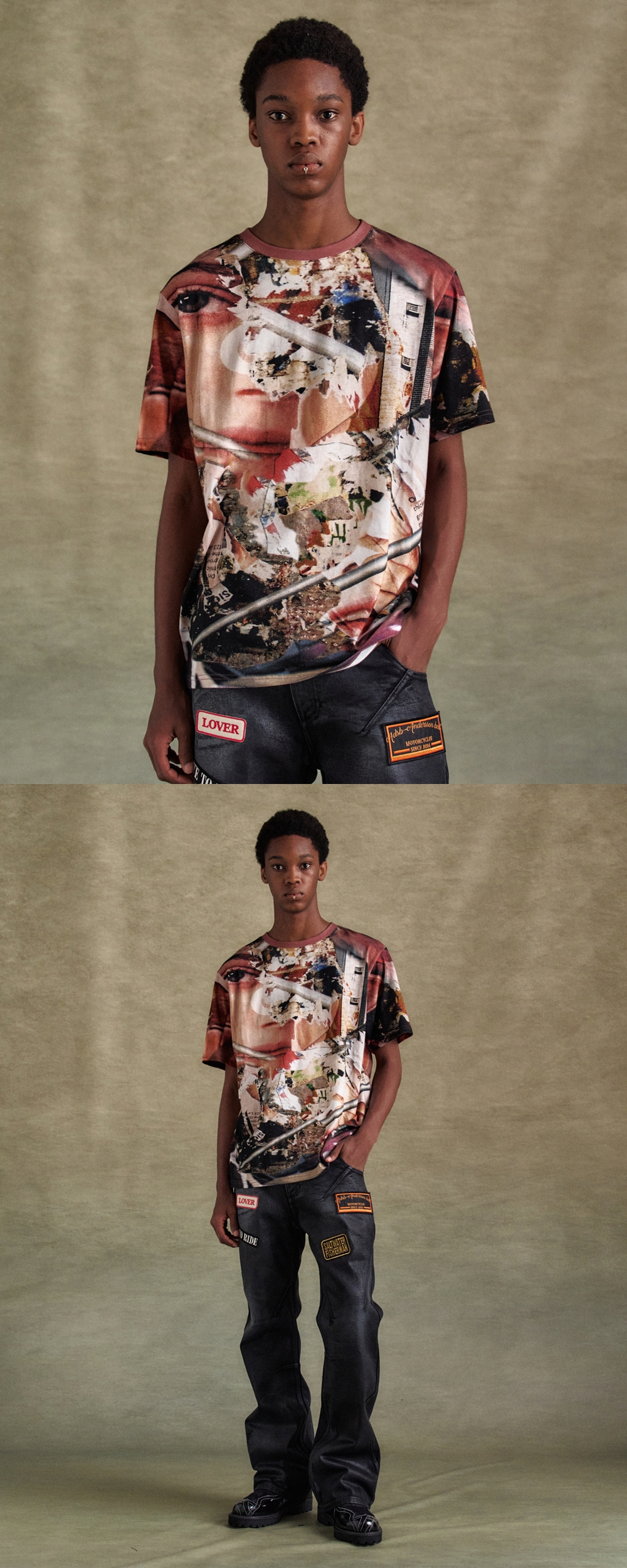 앤더슨벨 유니섹스 필름 아카이브 25SS 티셔츠 레드 | ADSB ANDERSSON BELL | KREAM