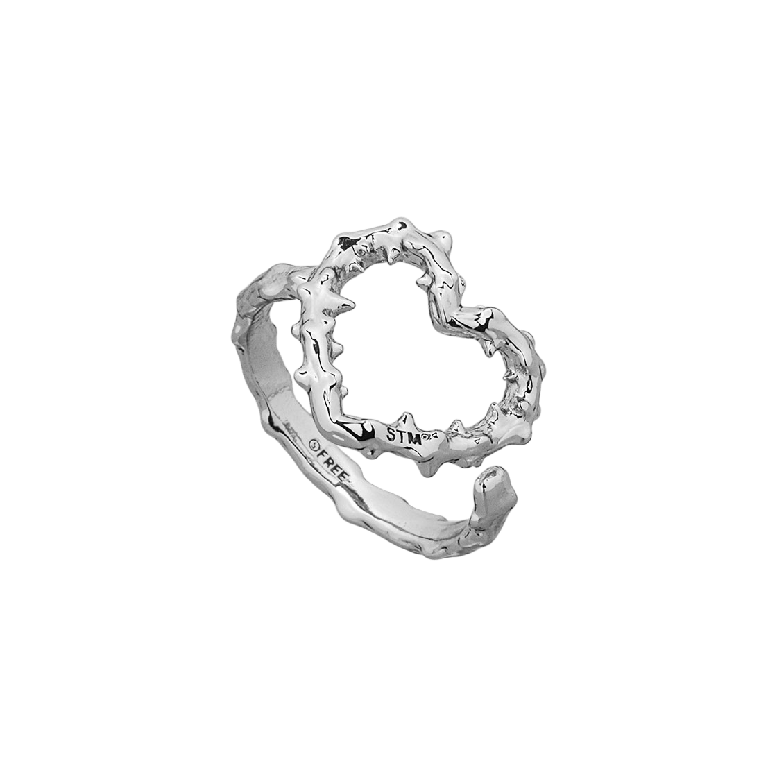 센티멍 넘버 611 가시 하트 링 실버 | SENTIMENTS | KREAM