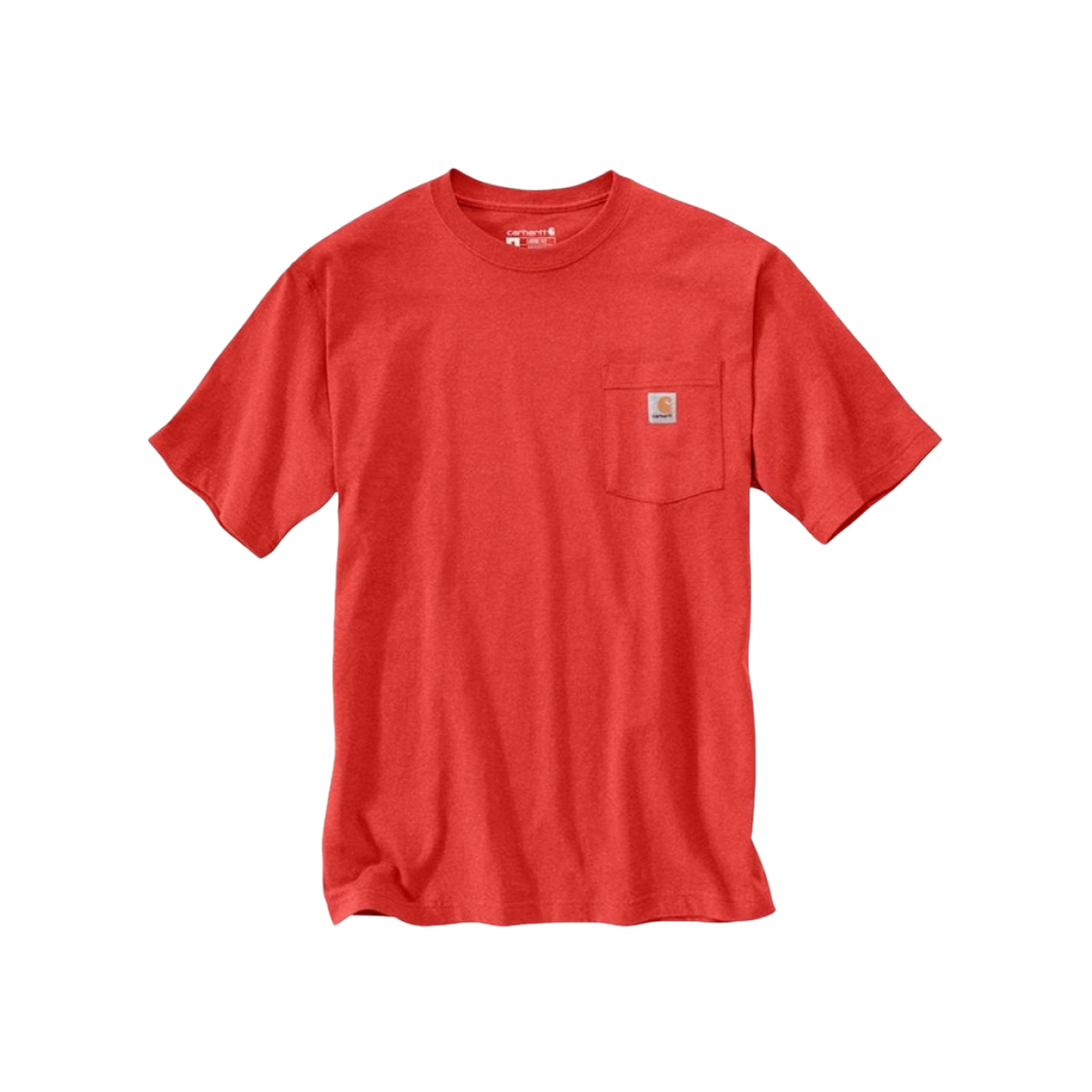 칼하트 루즈 핏 헤비웨이트 톨 숏슬리브 포켓 티셔츠 파이어 레드 헤더 | Carhartt | KREAM