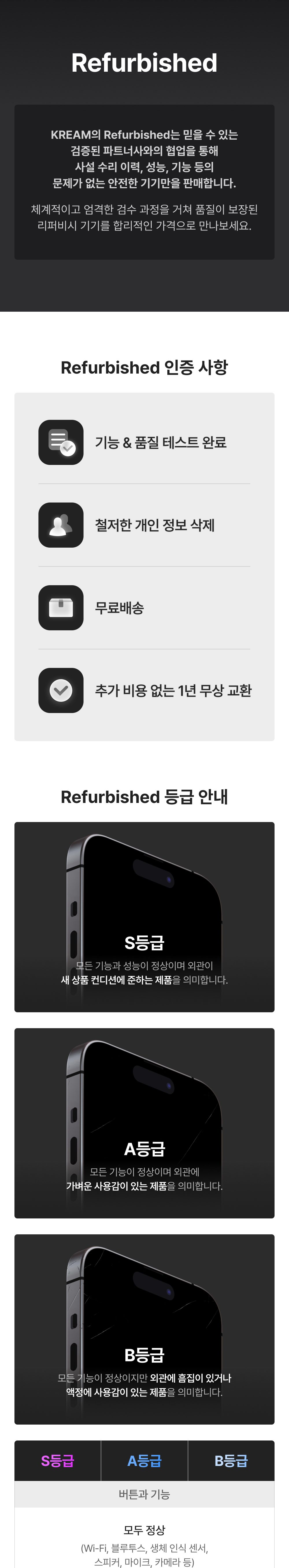 [B등급] 리퍼비시 갤럭시 S23+ 256기가 팬텀 블랙 | Samsung Refurbished | KREAM