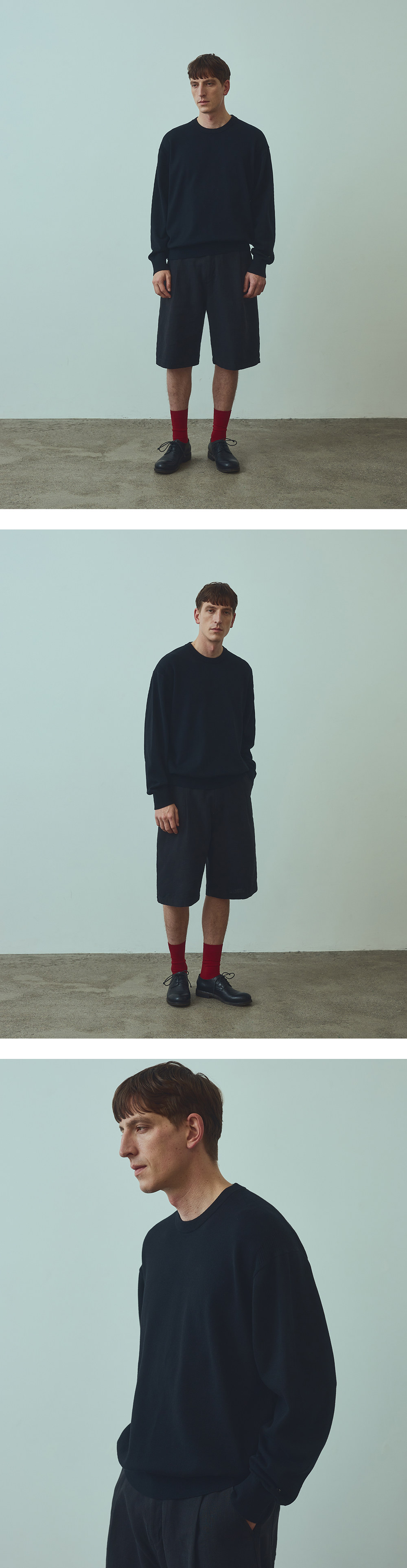 유니폼 브릿지 컴포트 크루 넥 니트 코냑 | Uniform Bridge | KREAM