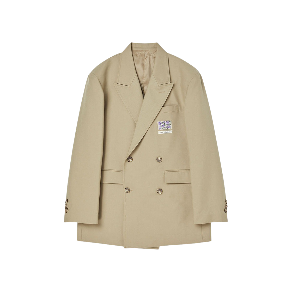 엔 아카이브 아카이브 더블 페이스 페브릭 클래식 더블 블레이저 자켓 베이지 | N ARCHIVE | KREAM