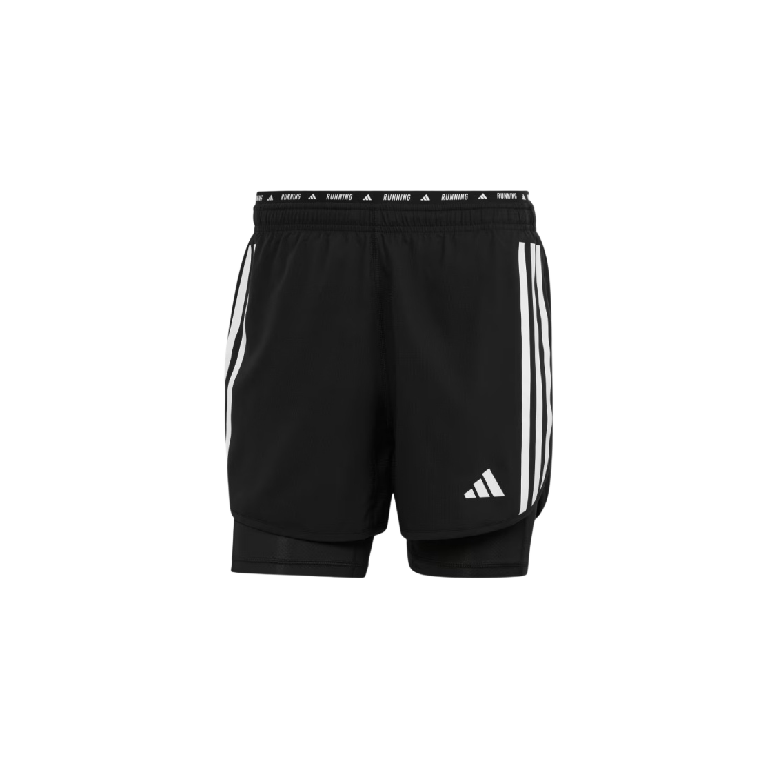 아디다스 오운 더 런 삼선 투인원 쇼츠 블랙 - US 사이즈 | Adidas | KREAM