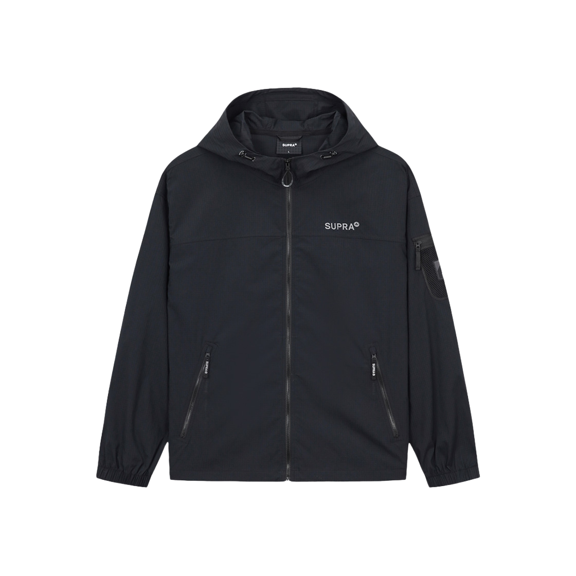 수프라 메쉬포켓 포인트 바람막이 블랙 | Supra | KREAM