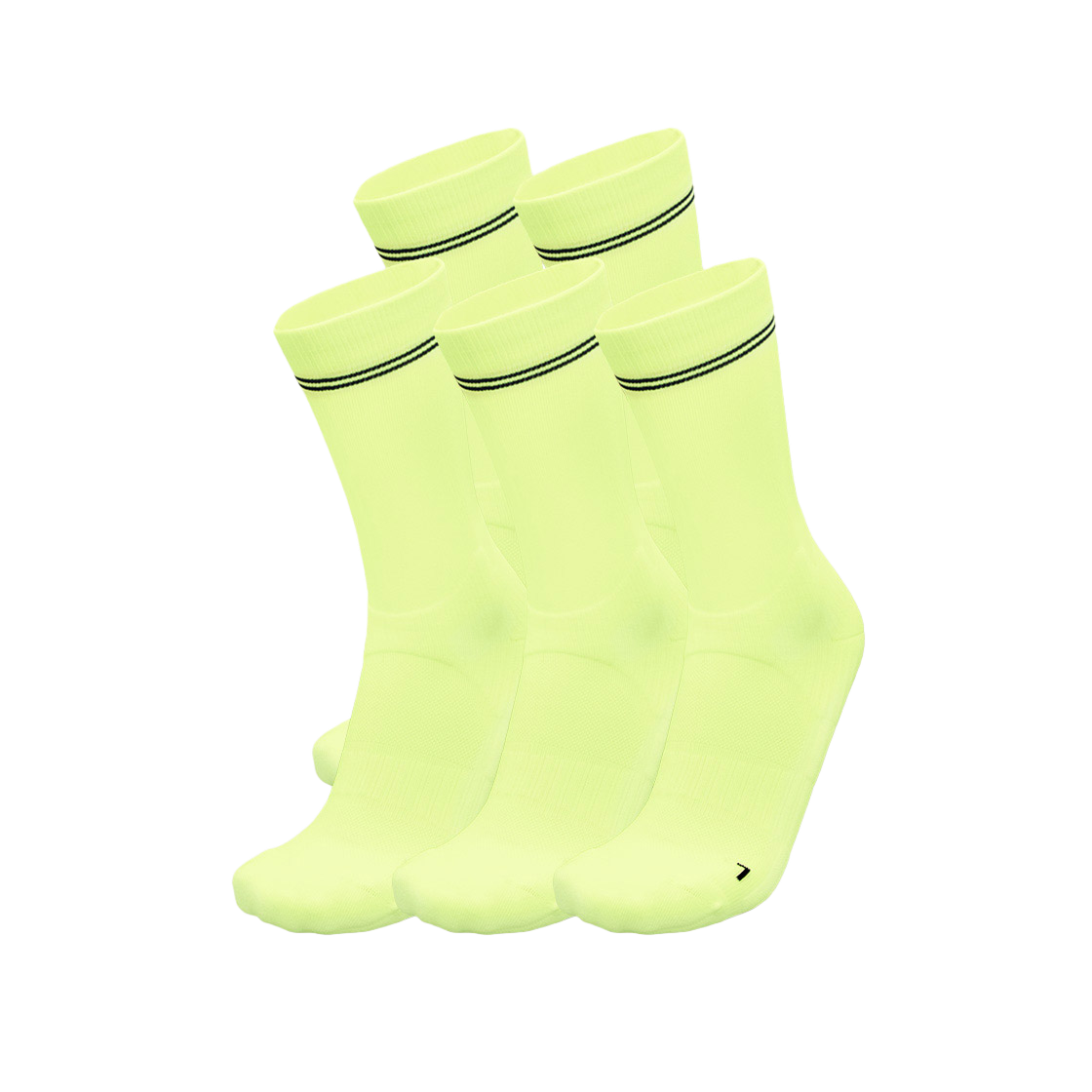 삭스업 컴프레션 러닝 크루삭스 네온 (5 pack) | Socks Up | KREAM