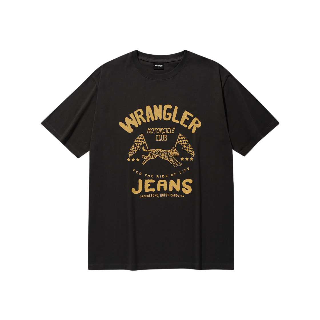 랭글러 플래그 타이거 티셔츠 차콜 | WRANGLER | KREAM