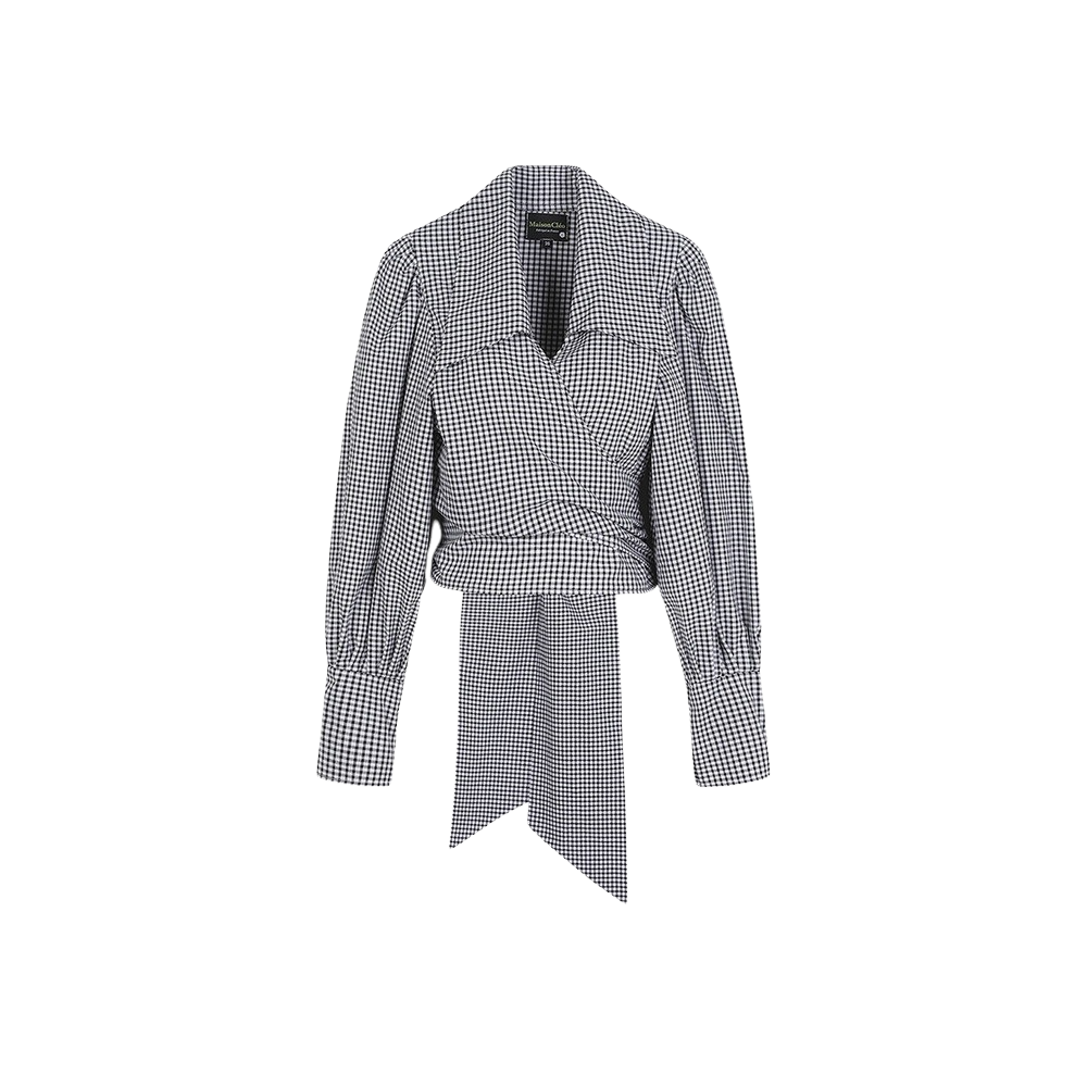 메종 클레오 우먼 줄리 블라우스 깅엄 체크 | Maison Cleo | KREAM