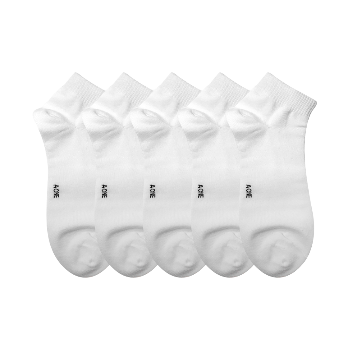 애이원 미니멀 무지 초미니 양말 5팩 백색 | AONE | KREAM