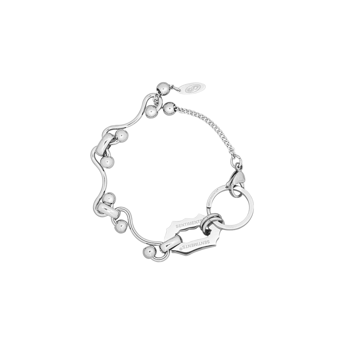 센티멍 넘버 600 2 홀드 볼 브레이슬렛 실버 | SENTIMENTS | KREAM