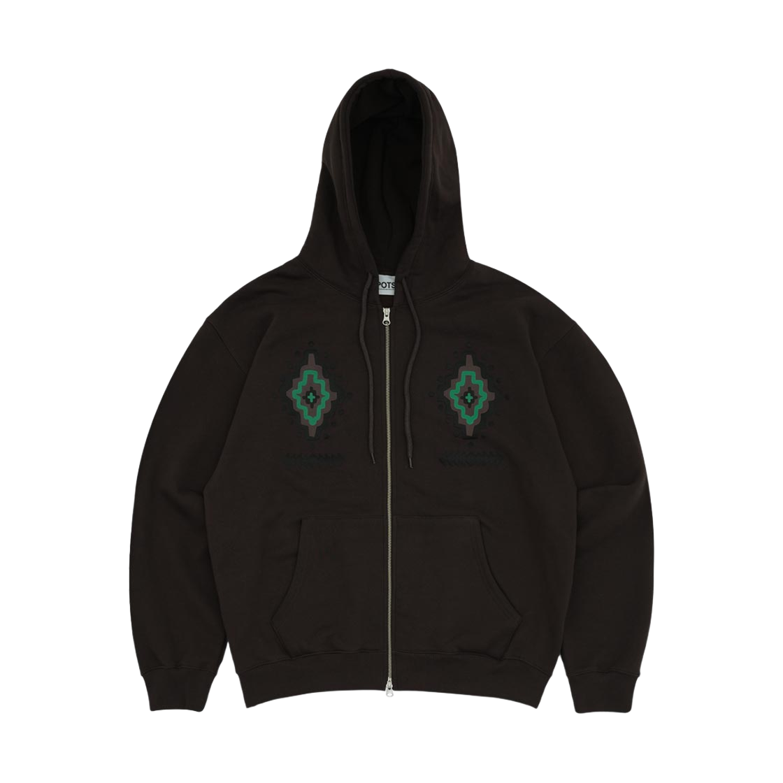 퍼츠 치마요 후드 집업 딥 브라운 | POTS | KREAM