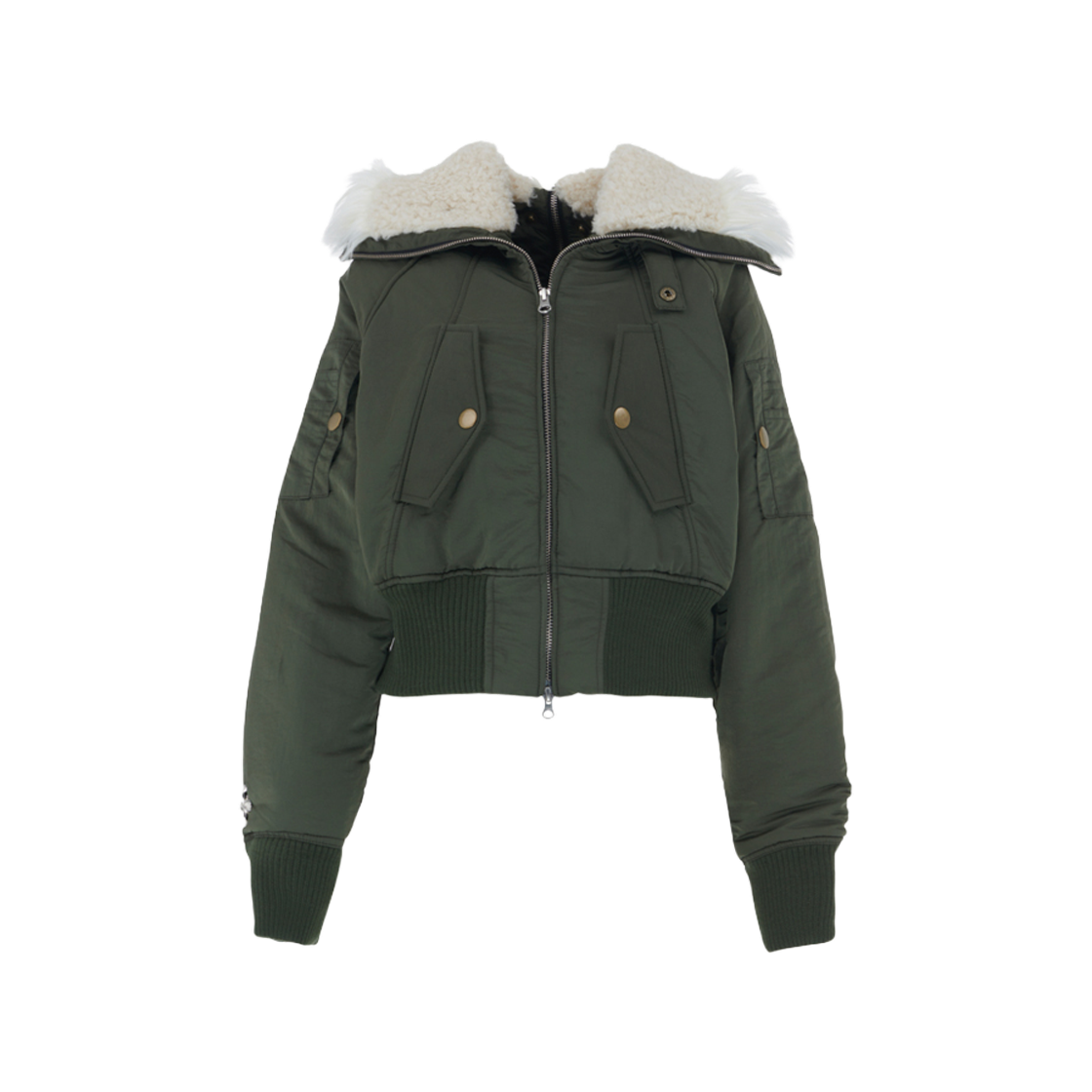 써저리 백 포스 크롭 N2B 점퍼 카키 | Surgery | KREAM