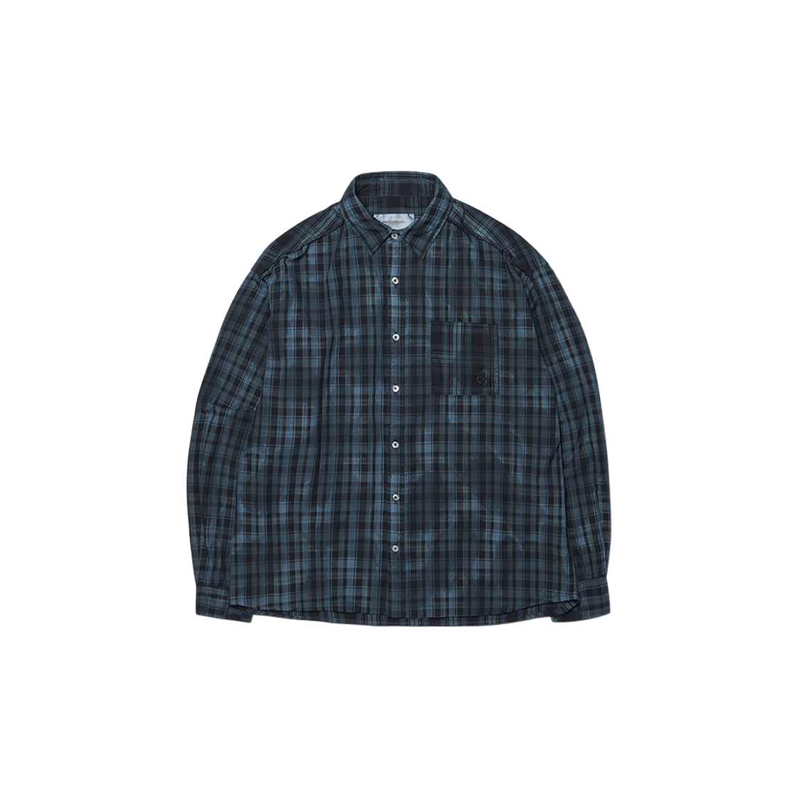 노매뉴얼 H.R 체크 셔츠 다크 네이비 | NOMANUAL | KREAM