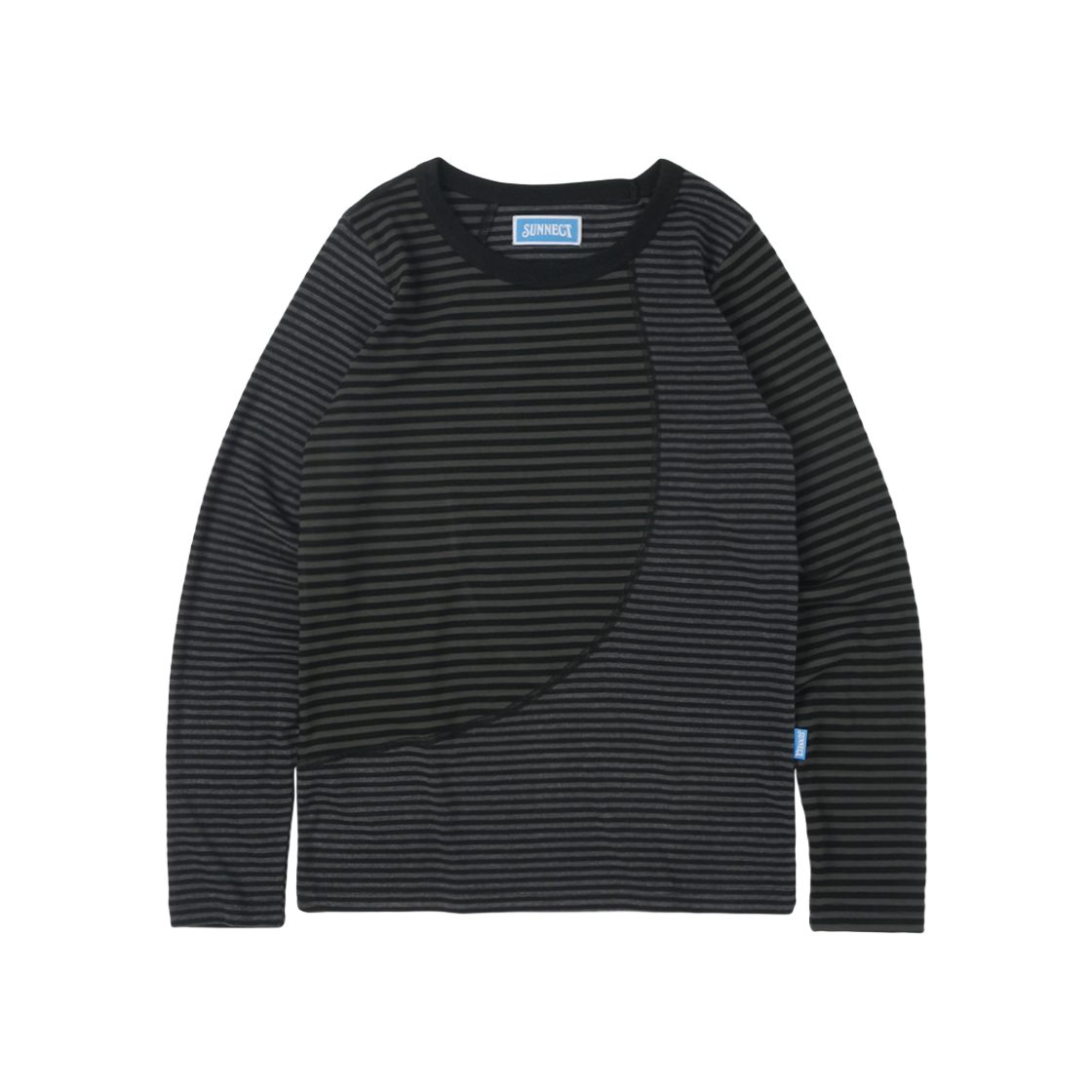써넥트 트루스 스트라이프드 롱슬리브 티셔츠 차콜 | SUNNECT | KREAM
