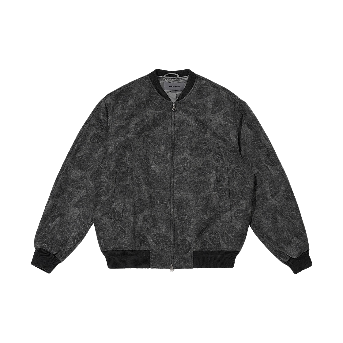 바이랑 지퍼 울 블렌드 자켓 리프 | BY RANG | KREAM