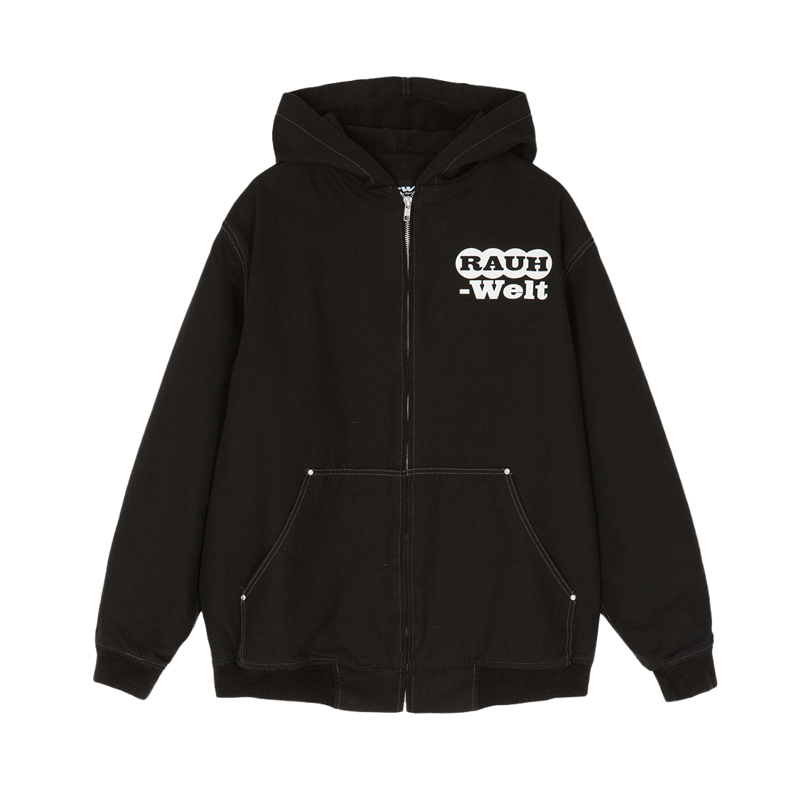 알떠블유비 스피딩 카 캔버스 자켓 블랙 | RWB | KREAM